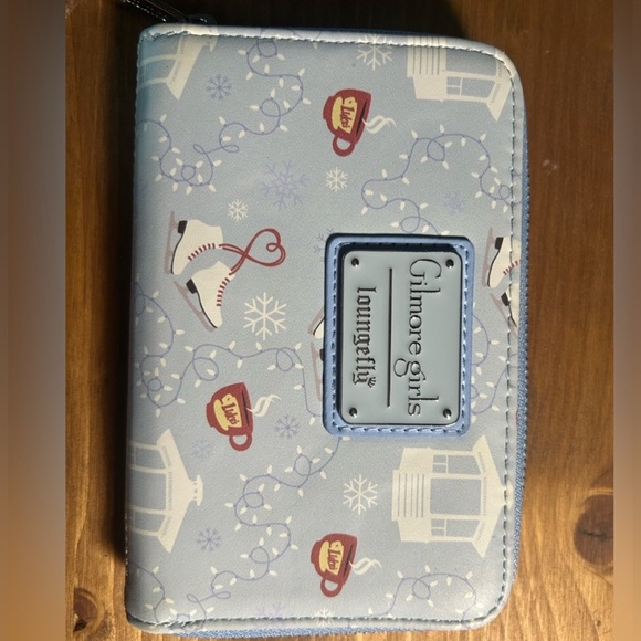 Loungefly | Bags | Loungefly Light Blue Winter Theme Wallet | Poshmark